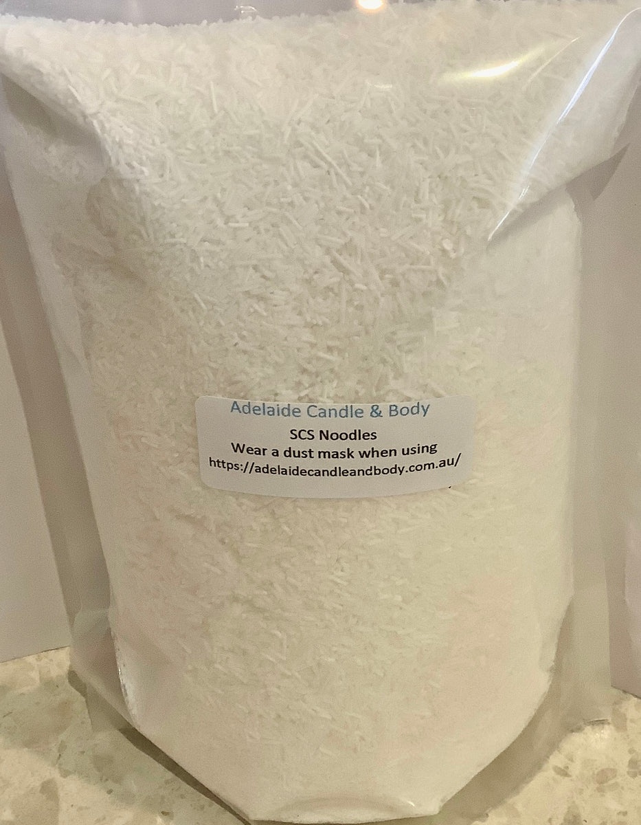 Sodium coco sulphate noodles/ needles SCS- 1 kilogram – Adelaide Candle ...